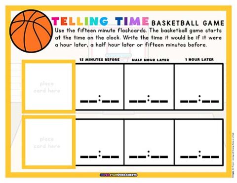 Telling Time Games - Superstar Worksheets