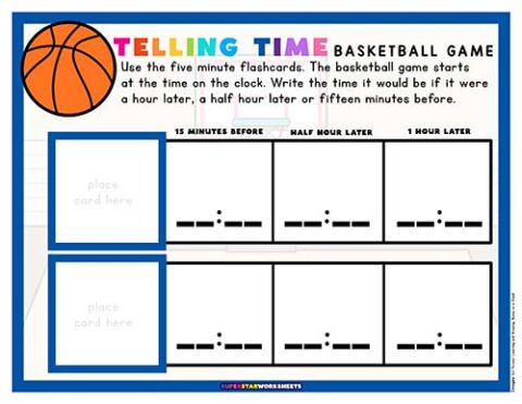 Telling Time Games - Superstar Worksheets