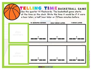 Telling Time Games - Superstar Worksheets