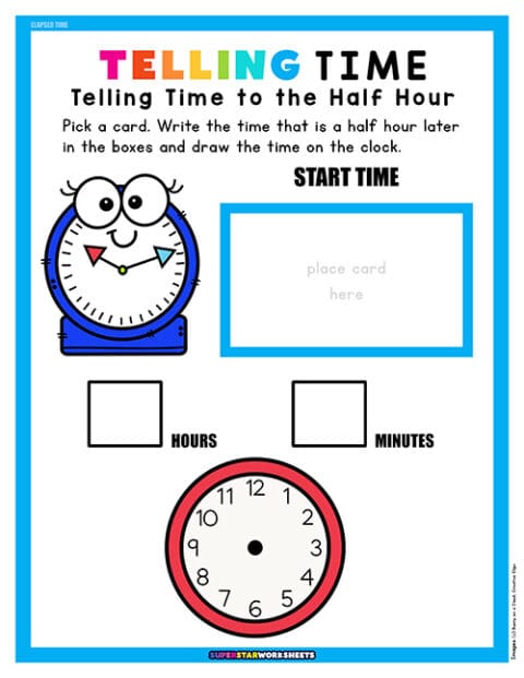 Telling Time Games - Superstar Worksheets