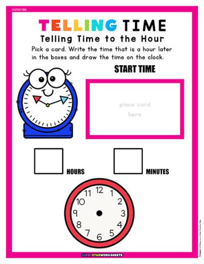Telling Time Games - Superstar Worksheets