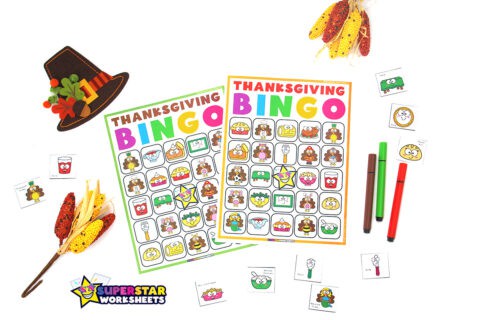 Thanksgiving BINGO - Superstar Worksheets