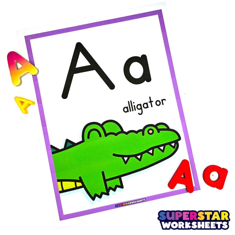 Alphabet Posters - Superstar Worksheets