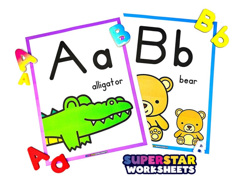 Alphabet Posters - Superstar Worksheets