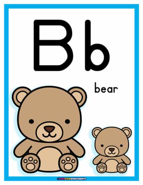 Alphabet Posters - Superstar Worksheets