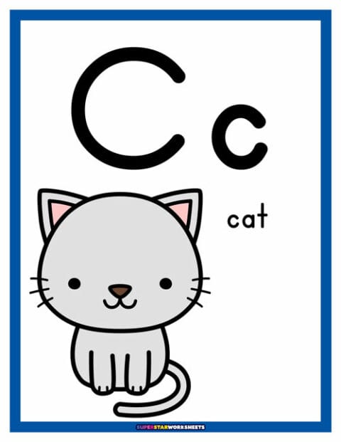Alphabet Posters - Superstar Worksheets
