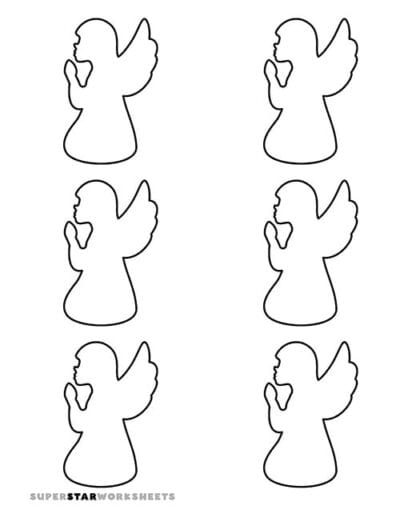 Angel Template (Free Printables) - Superstar Worksheets