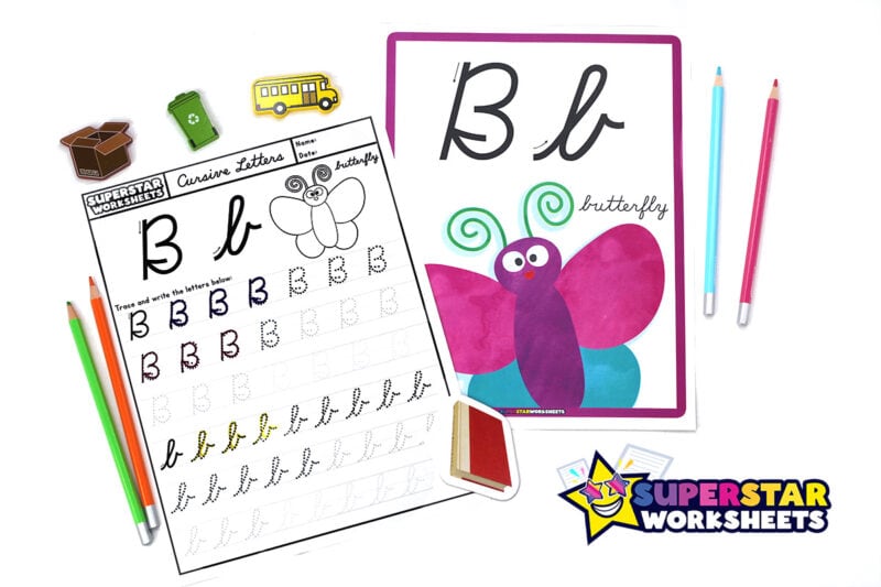 Cursive Alphabet Worksheets - Superstar Worksheets