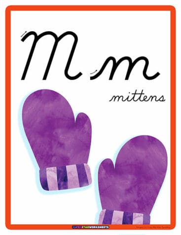 Cursive M - Superstar Worksheets