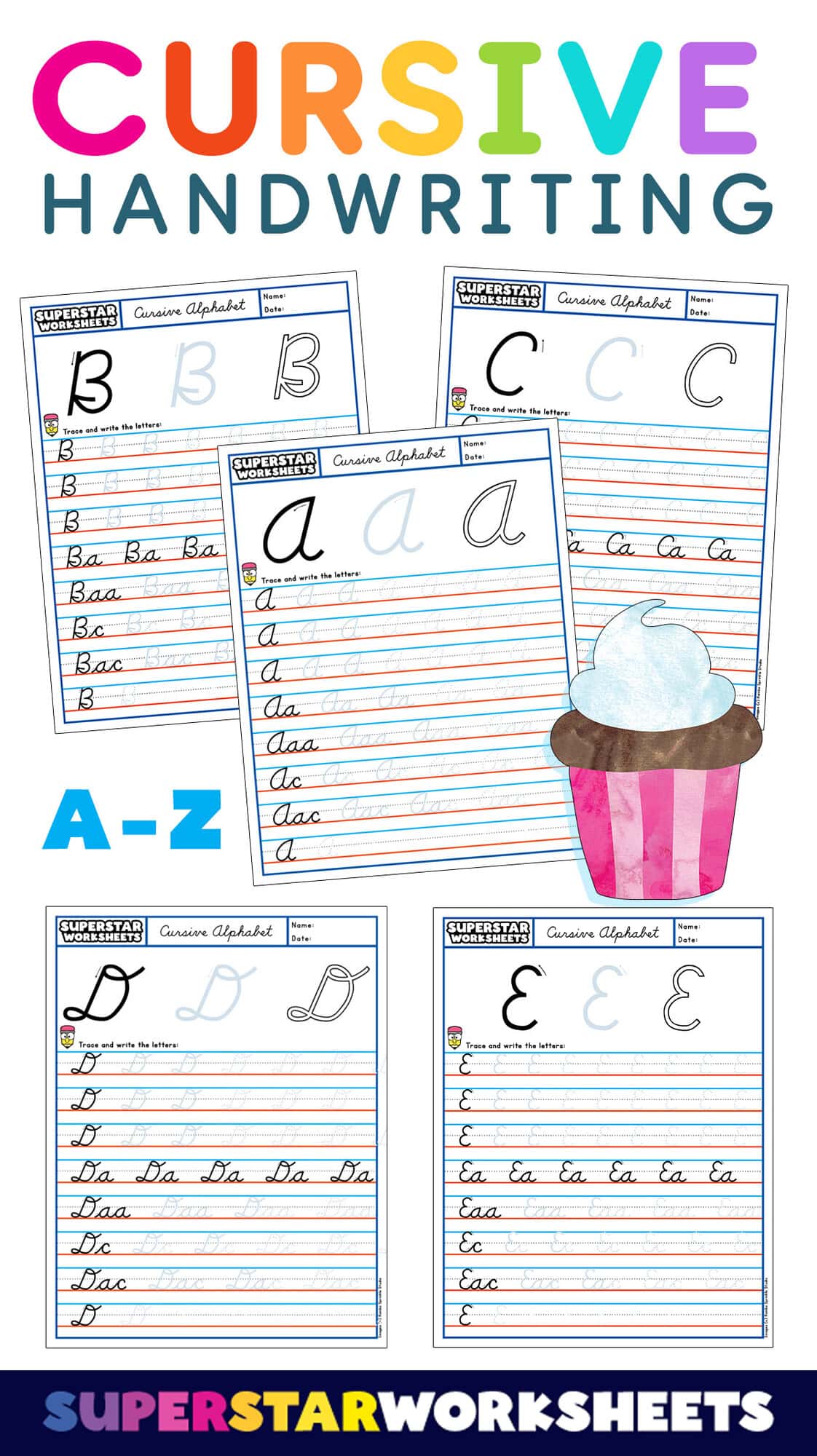 Cursive Handwriting - Superstar Worksheets