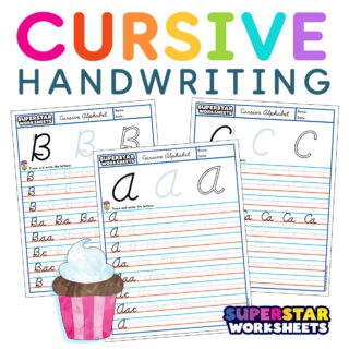 Cursive Handwriting - Superstar Worksheets