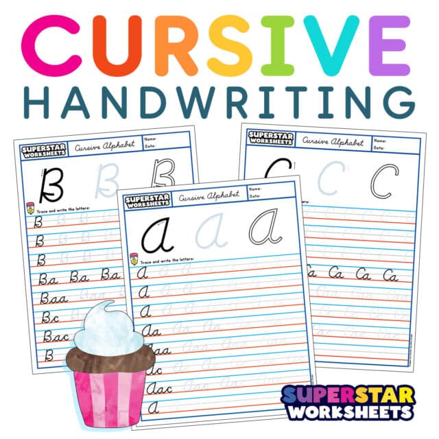 Cursive Handwriting - Superstar Worksheets