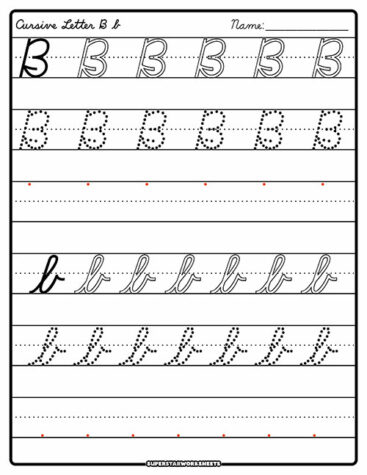 Cursive Writing Practice Worksheets - Superstar Worksheets