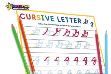 Cursive G - Superstar Worksheets