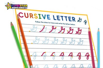 Cursive G - Superstar Worksheets