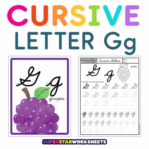Cursive Alphabet - Superstar Worksheets