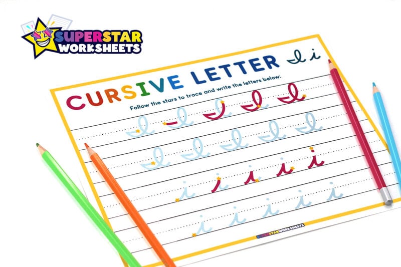 Cursive I - Superstar Worksheets