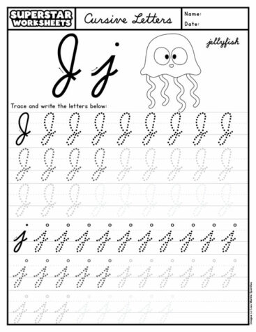 Cursive Alphabet Worksheets - Superstar Worksheets