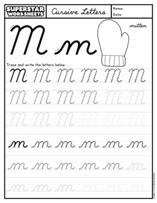 Cursive Alphabet Worksheets - Superstar Worksheets