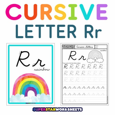 Cursive R - Superstar Worksheets