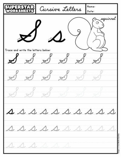 Cursive Alphabet Worksheets - Superstar Worksheets
