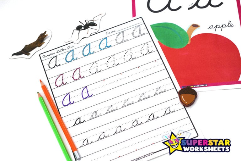 Cursive Writing Practice Worksheets - Superstar Worksheets
