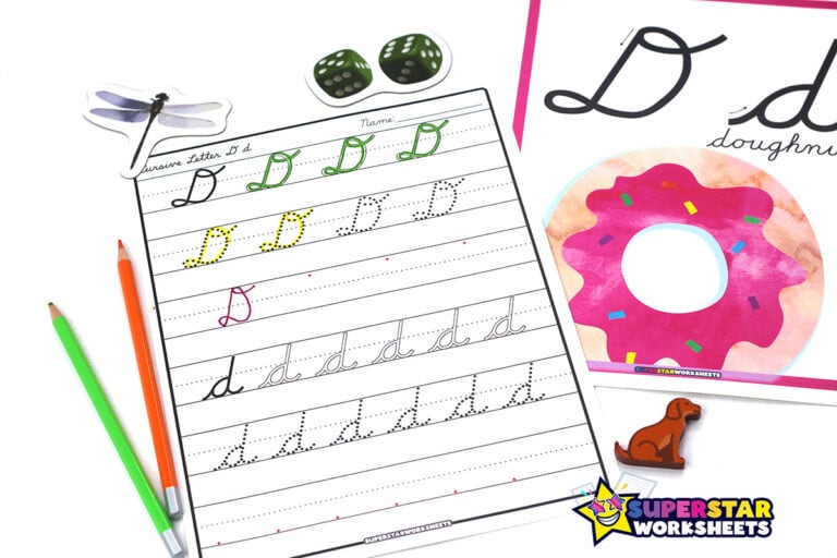 Cursive Writing Practice Worksheets - Superstar Worksheets