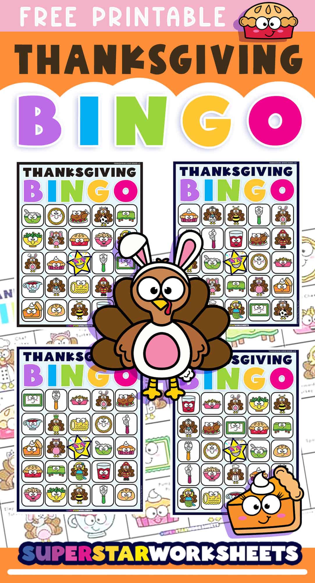 Thanksgiving BINGO - Superstar Worksheets