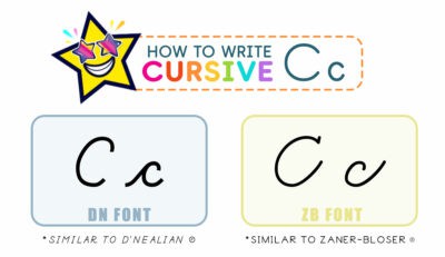 Cursive C - Superstar Worksheets