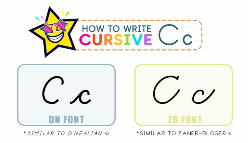 Cursive C - Superstar Worksheets