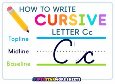 Cursive C - Superstar Worksheets