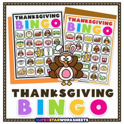 Thanksgiving BINGO - Superstar Worksheets
