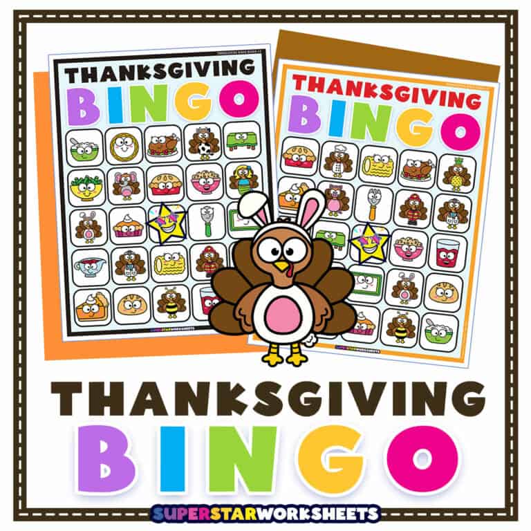 Thanksgiving BINGO - Superstar Worksheets