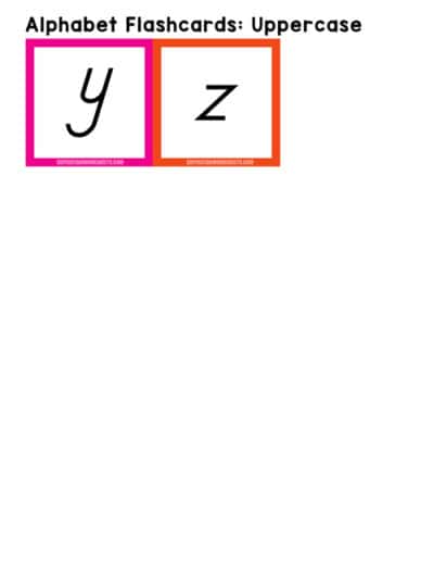 Alphabet Flashcards - Superstar Worksheets