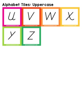 Alphabet Flashcards - Superstar Worksheets