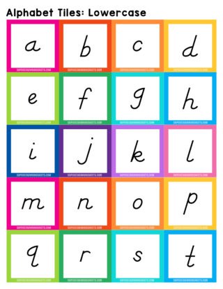 Alphabet Flashcards - Superstar Worksheets