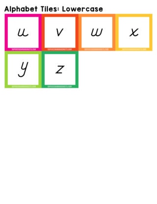 Alphabet Flashcards - Superstar Worksheets