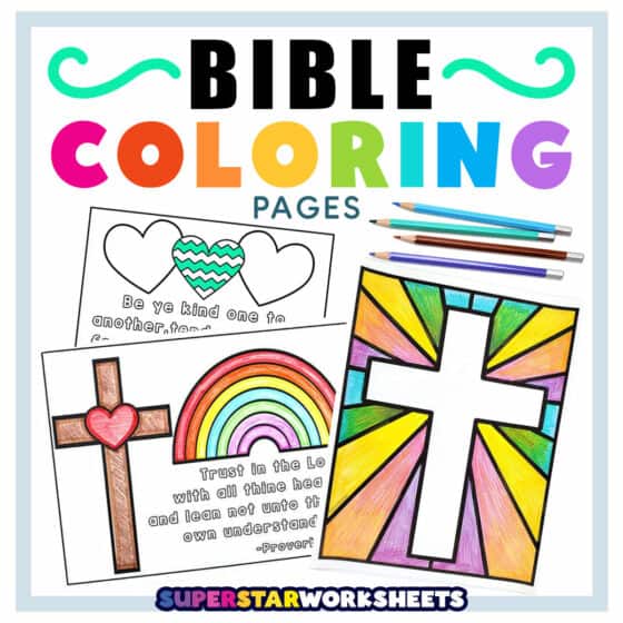 Bible Coloring Pages (Free Printables) - Superstar Worksheets