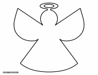 Angel Template (Free Printables) - Superstar Worksheets