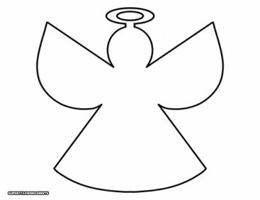 Angel Template (Free Printables) - Superstar Worksheets