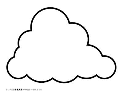 Cloud Template - Superstar Worksheets