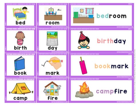 Compound Word Flashcards - Superstar Worksheets