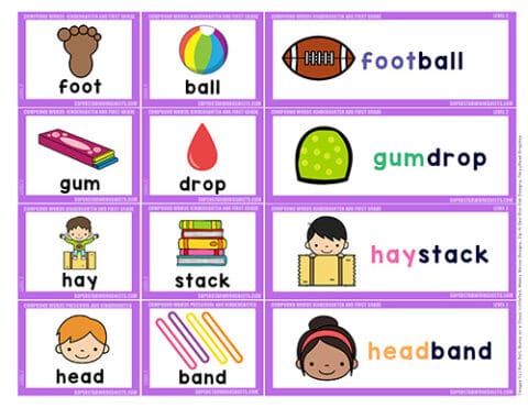 Compound Word Flashcards - Superstar Worksheets