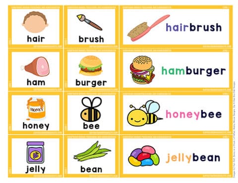 Compound Word Flashcards - Superstar Worksheets