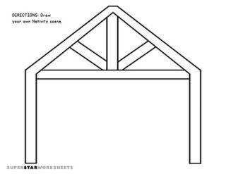 Nativity Template (Free Printables) - Superstar Worksheets