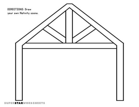 Nativity Template (Free Printables) - Superstar Worksheets