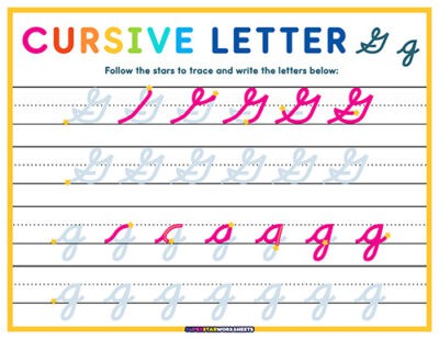 Cursive Writing - Superstar Worksheets