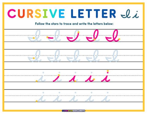 Cursive Writing - Superstar Worksheets