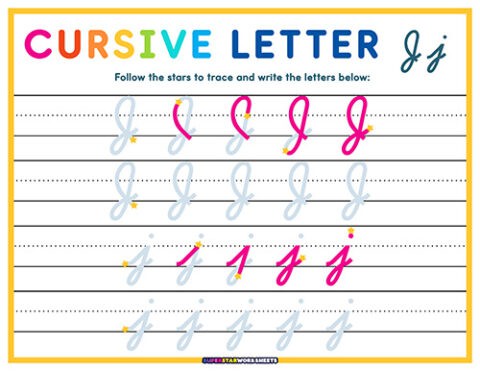 Cursive Writing - Superstar Worksheets