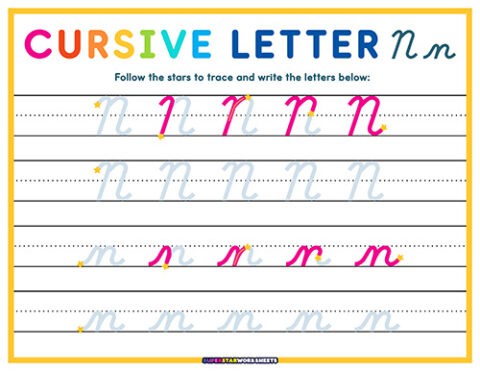 Cursive Writing - Superstar Worksheets